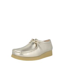 Clarks Schn&uuml;rschuh 'Wallabee EVO' Damen Gr&ouml;&szlig;e 39 gold