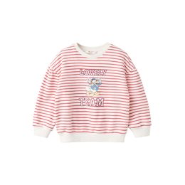 Mango Kids Sweatshirt 'PDLOVELY' M&auml;dchen Gr&ouml;&szlig;e 104 creme / himmelblau / beere / rot