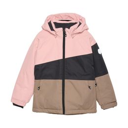 Color Kids Skijacke 'Coski' Jungen Gr&ouml;&szlig;e 128 hellbraun / rosa / schwarz