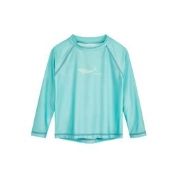 Playshoes Badeshirt 'Hai' Jungen Gr&ouml;&szlig;e 134/140 t&uuml;rkis / mint