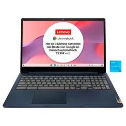 Lenovo Chromebook "IdeaPad 3 Chrome 15IJL6", blau (abyss blau), 8 GB RAM, Celeron, Google Chrome OS, Notebooks, ChromeOS, Clamshell Laptop with Full HD Panel
