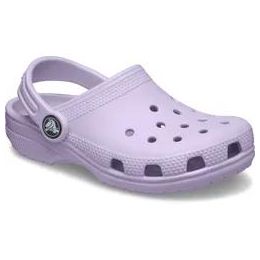 Clog Crocs "Classic K", Jungen, Gr. 30, lila (lavendel), CrosliteTM, unifarben, Schuhe Clog, Sommerschuh, Hausschuh, Badeschuh mit schwenkbarem Fersenriemchen