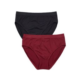 Trendyol Slip Damen Gr&ouml;&szlig;e XL burgunder / schwarz