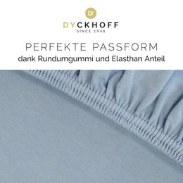 Dyckhoff Spannbettlaken &raquo;Uni&laquo; Angenehm weich, besonders flexibel, bis 25cm Matratzenh&ouml;he Jersey, Obermaterial: 95% Baumwolle, 5% Elasthan
