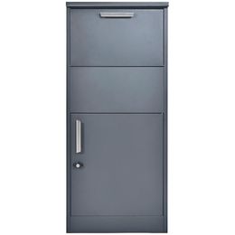 WESTMANN Briefkasten &raquo;Stahl-Paketbox Pepe&laquo; Anthrazit, 50x39x114 cm grau Metall, Stahl