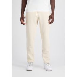 Alpha Industries Herren Jogginghose &raquo;Basic Jogger SL S Leg&laquo; wei&szlig; L, Normalgr&ouml;&szlig;en