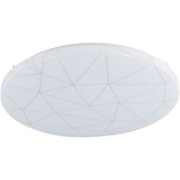 Eglo Deckenleuchte &raquo;RENDE Deckenlampe, Stahl und Kunststoff, IP20, Wohnzimmerlampe, Lampe&laquo; LED-Modul 1 Stk. Warmwei&szlig; Deckenleuchte, H6,0 x &Oslash;38 cm, 