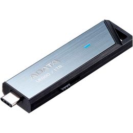 A-DATA ADATA USB-Stick &raquo;Elite UE800 1TB&laquo; (1000 GB USB 3.1 Lesegeschwindigkeit 1.000 MB/s) schwarz Aluminium, Kunststoff Abmessungen (BxHxT): 7,3 x 2,1 x 0,9 