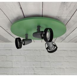 Niermann Deckenstrahler &raquo;Strahler, Kinderlampe&laquo; GU10 1 Stk. 3 verstellbare Spots, Kinderzimmer gr&uuml;n