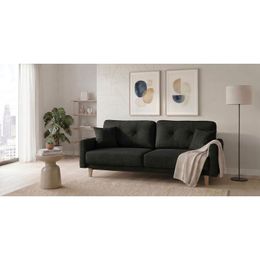 Home Affaire 3-Sitzer &raquo;TRIPLO optionale Schlafsofa mit Bettkasten, Ma&szlig;e B/T/H: 215/100/89 cm&laquo; Wahlweise Bettfunktion - Liegefl&auml;che 145x191 cm, R&uuml;cken-