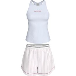 Calvin Klein Underwear Damen Schlafanzug &raquo;V DAY TANK SHORT SET&laquo; Mit elastischem Bund L (40)