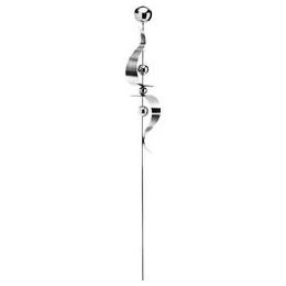 Dekofigur Locker "TWIN", silber (silberfarben), B:11cm H:120cm T:8cm, Edelstahl, Dekofiguren