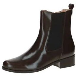 Stiefelette Peter Kaiser "Peter Kaiser Stiefelette Nappaleder", Damen, Gr. 39, dunkelbraun, Nappaleder, Schuhe Stiefelette