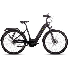 Saxonette Unisex SAXONETTE &raquo;Quantum Plus&laquo; 8 Gang Shimano Nexus Schaltwerk Kettenschaltung Mittelmotor 250 W Pedelec, Elektrofahrrad f&uuml;r Damen u. 