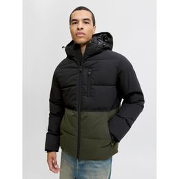Jack & Jones Jack & Jones Herren Steppjacke &raquo;JJEOWEN PUFFER SN&laquo; mit Kapuze schwarz S