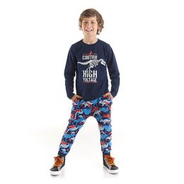 Denokids 2tlg. Outfit "High Voltage" in Dunkelblau - 72% | Gr&ouml;&szlig;e 104 | Kinderhosen