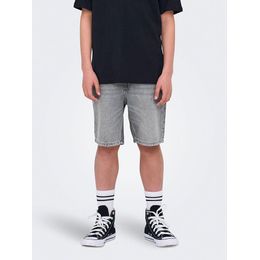 ONLY & SONS Junior Jeans-Shorts "Edge" in Grau - 20% | Gr&ouml;&szlig;e 134 | Kinderhosen