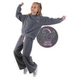 Denokids 2tlg. Outfit in Grau - 65% | Gr&ouml;&szlig;e 110 | Kinder-sweatshirts-jacken