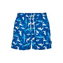 Playshoes Badeshorts Jungen Gr&ouml;&szlig;e 98/104 blau / hellblau / wei&szlig;