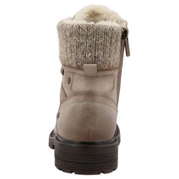 Mustang Shoes Damen Winterstiefelette &raquo;Bienke&laquo; Winterboots mit TEX-Membrane beige 40