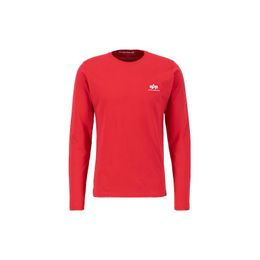Alpha Industries Herren Longsleeve &raquo;Back Print Heavy LS&laquo; rot M
