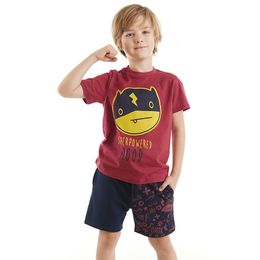 Denokids 2tlg. Outfit "Super Power" in Bordeaux/ Dunkelblau - 71% | Gr&ouml;&szlig;e 92 | Kinder-oberteile