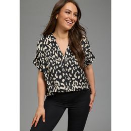 Laura Scott Curve Damen Laura Scott CURVE Longbluse mit modischem Allover-Druck 52