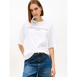 Tommy Hilfiger Damen Langarmshirt &raquo;CORP LOGO TRAPEZE C-NK TEE&laquo; XS (34)