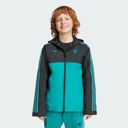 adidas originals Sportjacke 'FC Liverpool Terrace Icons' Jungen Gr&ouml;&szlig;e 164 petrol / schwarz