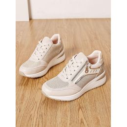 Sixth Sens Keilsneakers in Beige - 51% | Gr&ouml;&szlig;e 38 | Damen-sneakers