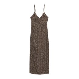 Pull&Bear Pull&bear Kleid Damen Gr&ouml;&szlig;e 38 senf / schwarz Winterkleid