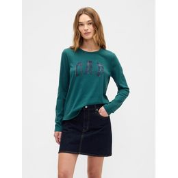 GAP Longsleeve in Gr&uuml;n - 40% | Gr&ouml;&szlig;e M | Damen-tops