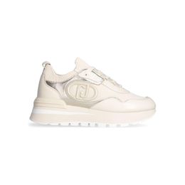 Liu Jo Leder-Sneakers "Amazing" in Beige - 64% | Gr&ouml;&szlig;e 39 | Damen-sneakers