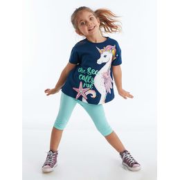 Denokids 2tlg. Outfit in Dunkelblau/ T&uuml;rkis - 67% | Gr&ouml;&szlig;e 98 | Kinder-blusen-hemden