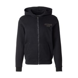 Guess Sweatjacke Herren Gr&ouml;&szlig;e S mokka / schwarz