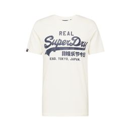 Superdry & Co T-Shirt 'Classic' Herren Gr&ouml;&szlig;e M ecru / schwarz