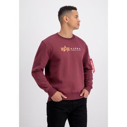 Alpha Industries Herren Sweater &raquo;Alpha Label Sweatshirt&laquo; rot 3XL