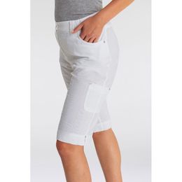 KjBRAND Damen KjBRAND Bermudas &raquo;BETTY&laquo; Sommerhose Wash & Go wei&szlig; 50, N-Gr