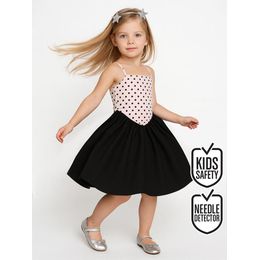 Denokids Kleid in Rosa/ Schwarz - 57% | Gr&ouml;&szlig;e 116 | Kinderkleider
