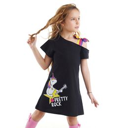 Denokids Kleid "Unicorn Rock" in Schwarz - 63% | Gr&ouml;&szlig;e 140 | Kinderkleider