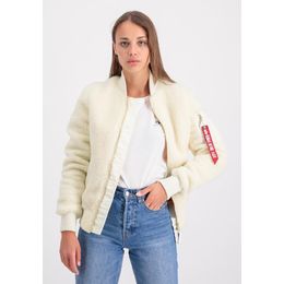 Alpha Industries Damen Bomberjacke &raquo;MA-1 VF Teddy Women&laquo; wei&szlig; S