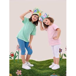 Denokids 2er-Set: Leggings in Blau/ Wei&szlig; - 63% | Gr&ouml;&szlig;e 122 | Kinderhosen