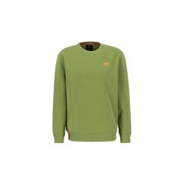 Alpha Industries Damen Sweater &raquo;Basic Sweatshirt SL&laquo; gr&uuml;n XXL