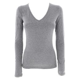 COTONELLA Longsleeve in Grau - 22% | Gr&ouml;&szlig;e XL | Damen-tops