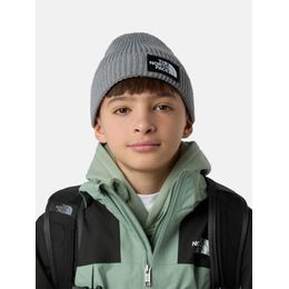 The North Face M&uuml;tze Jungen Gr&ouml;&szlig;e 53/57 grau / schwarz / wei&szlig;