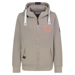 Sublevel Sweatjacke in Beige/ Grau - 55% | Gr&ouml;&szlig;e S | Damen-sweatshirts-jacken