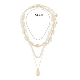 Steve Madden Kette Damen Gr&ouml;&szlig;e One Size beige / gold / wei&szlig;