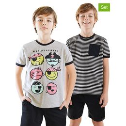 Denokids 2er-Set: Shirts in Grau - 62% | Gr&ouml;&szlig;e 110 | Kinder-oberteile