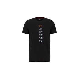 Alpha Industries Herren T-Shirt &raquo;Relaxed Print T-Shirt&laquo; schwarz S