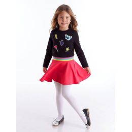 Denokids Kleid "Emoji" in Schwarz/ Rot - 67% | Gr&ouml;&szlig;e 110 | Kinderkleider